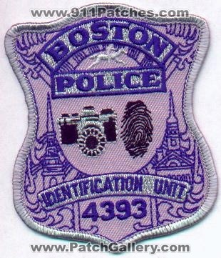Massachusetts - Boston Police Identification Unit - PatchGallery.com Online Virtual Patch ...
